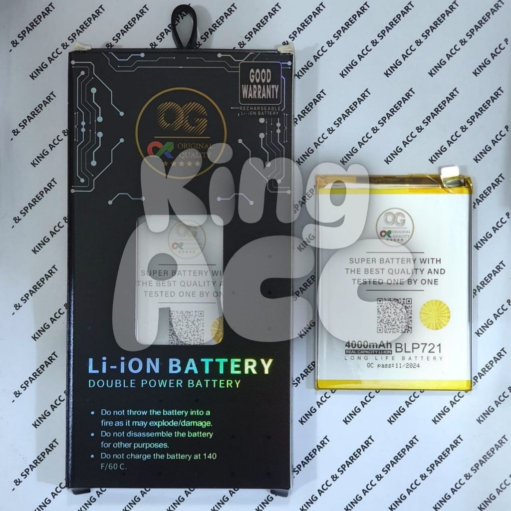 Jual OG SUPER BATERAI OPP REALM C2 BLP721 BLP-721 DOUBLE POWER OG SUPER ...