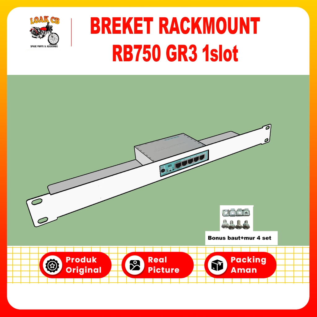 Jual Bracket Breket Dudukan Pangkon rackmount 19 inch Mikrotik all tipe ...