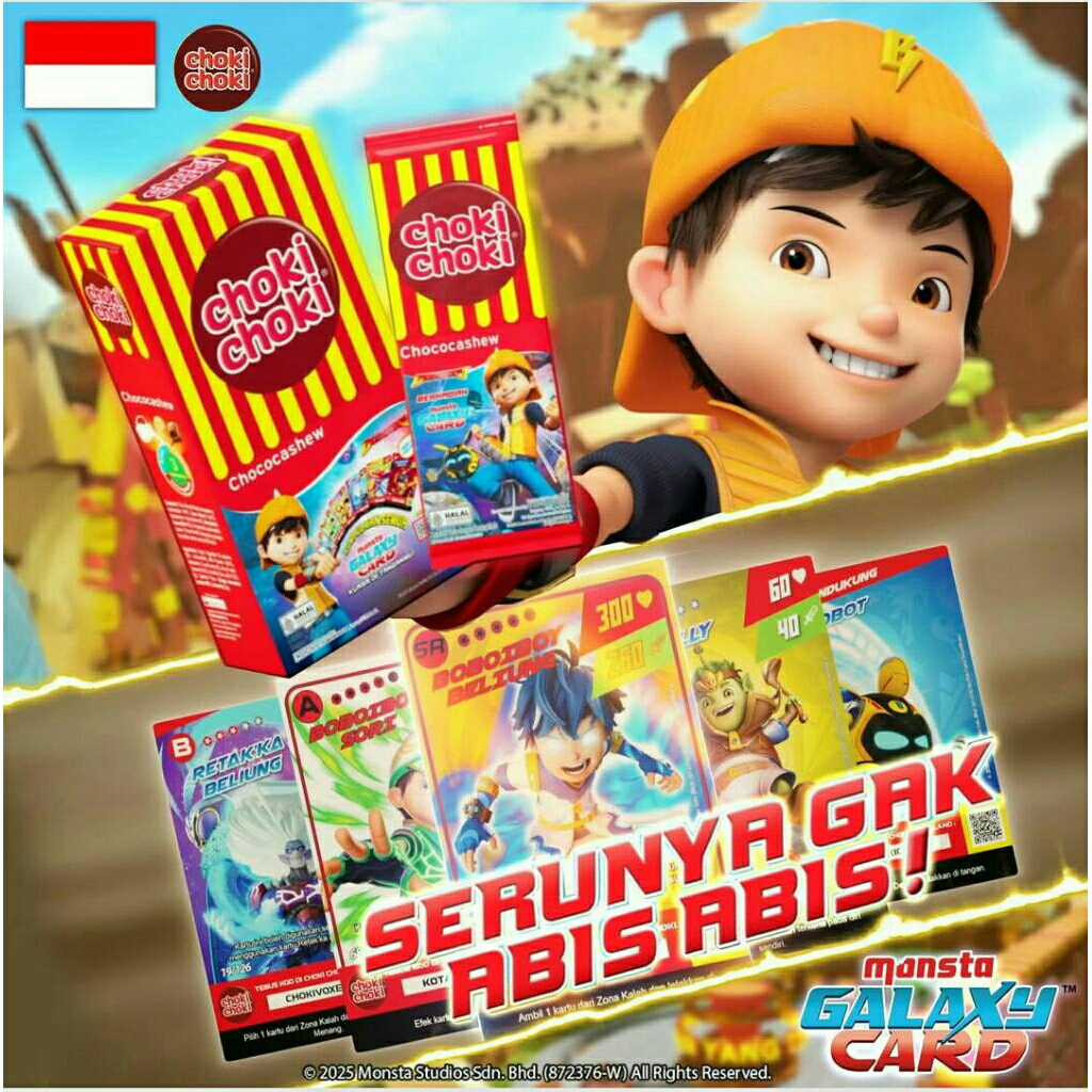 Jual Choki Choki boboiboy monsta galaxy card Indonesia | Shopee Indonesia