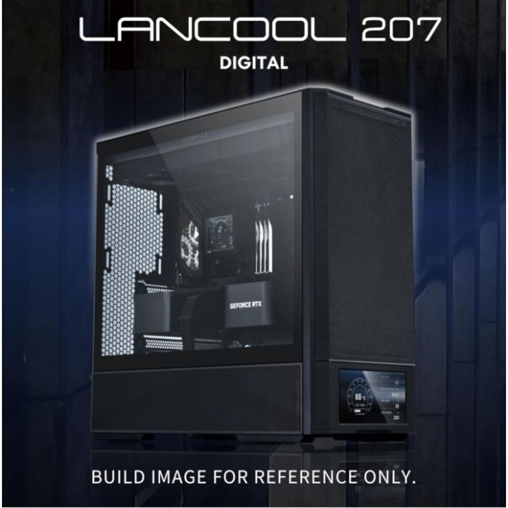 Jual Lian Li LANCOOL 207 Digital ATX Black w/Integrated LCD Screen ...