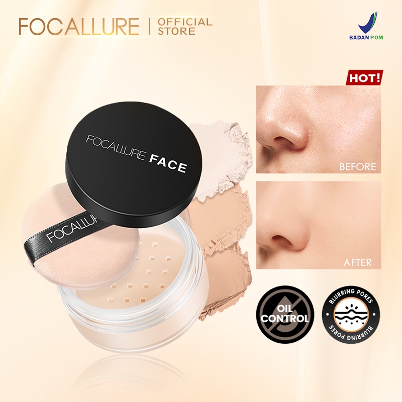 Jual FOCALLURE Super Fine Loose Setting Powder Bedak Tabur Matte ...