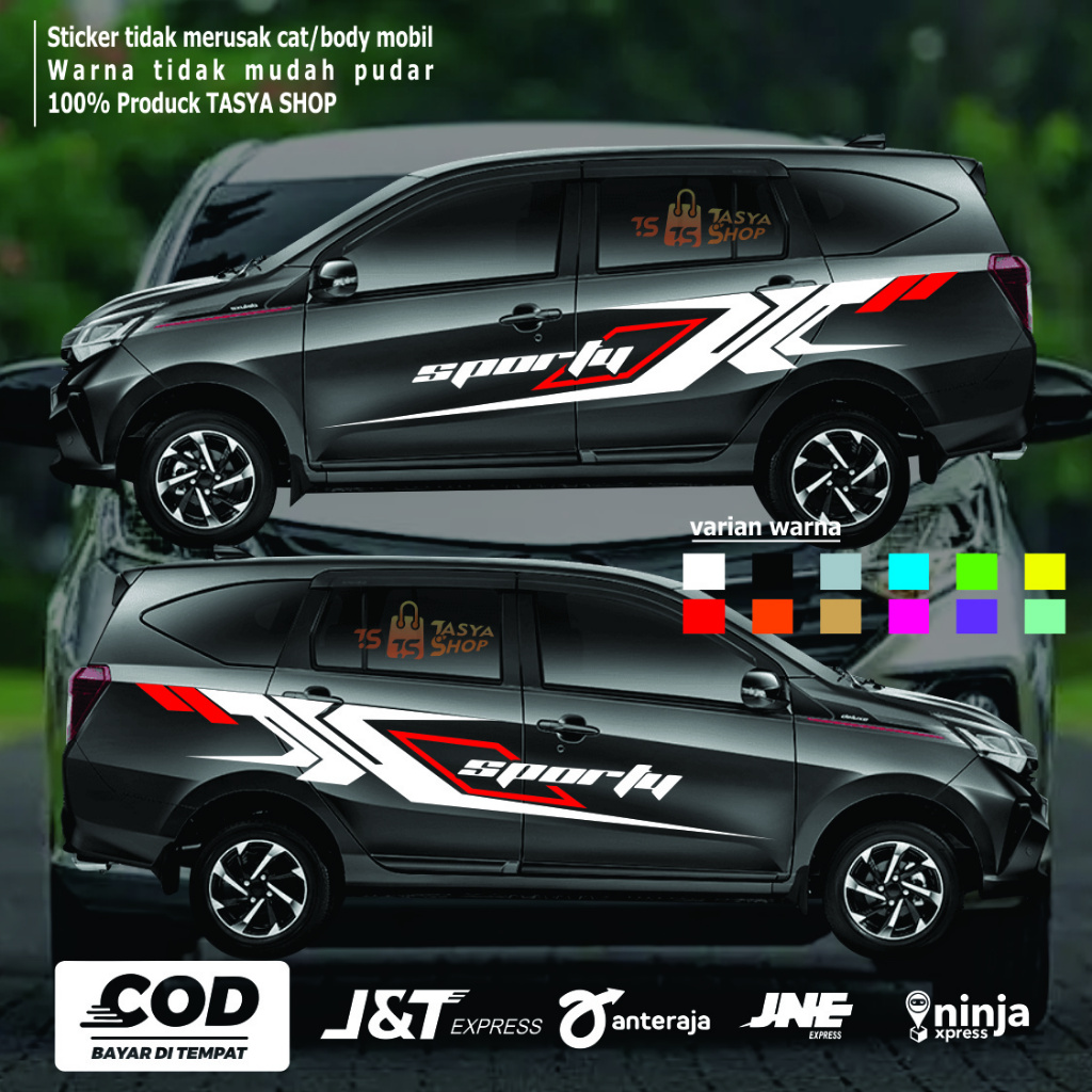Jual STICKER BODY SAMPING CUTTING STICKER VARIASI MOBIL NEW ERTIGA ...