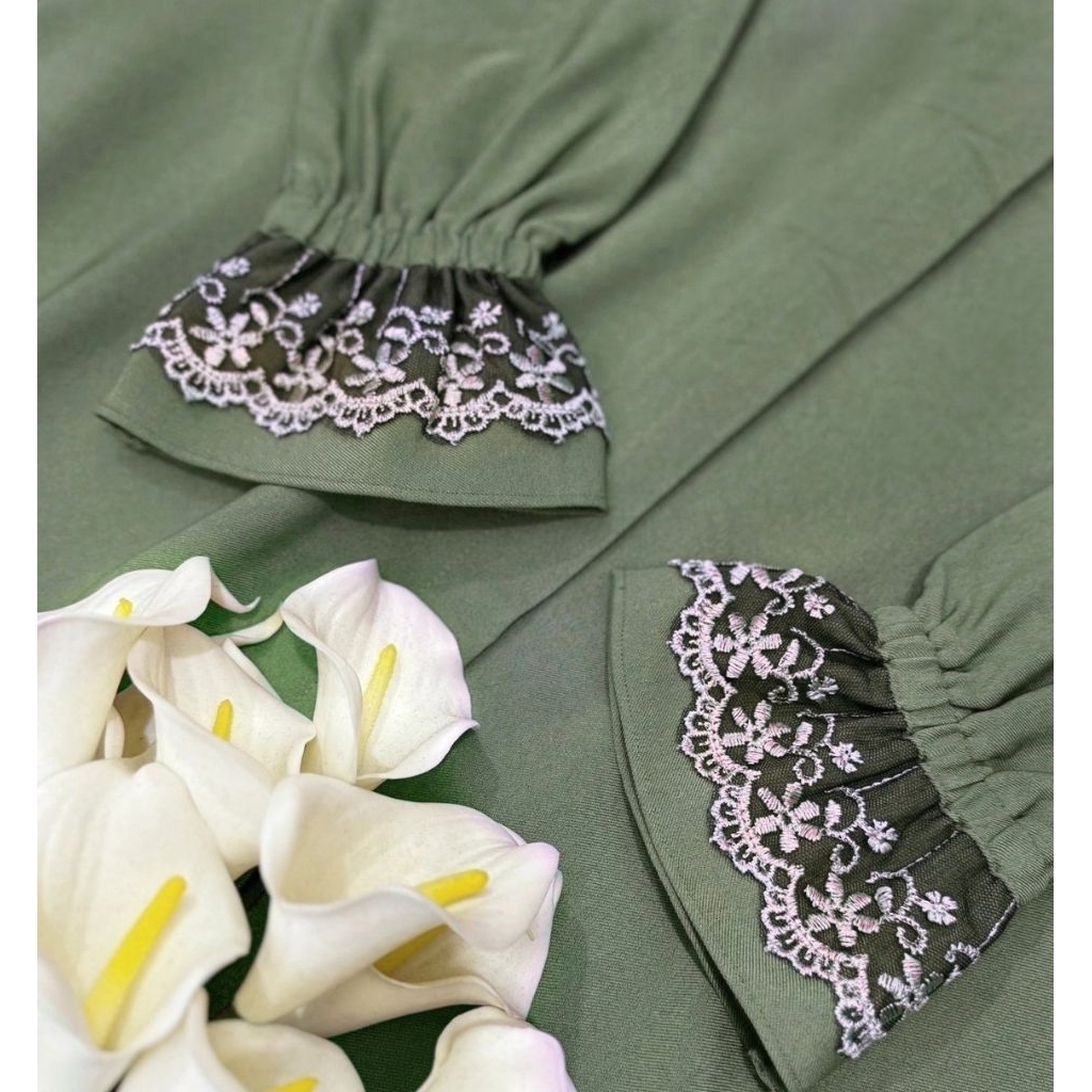 Jual S, M, L, XL, XXL Gamis bahan tiffany twill polos daily jumbo busui ...