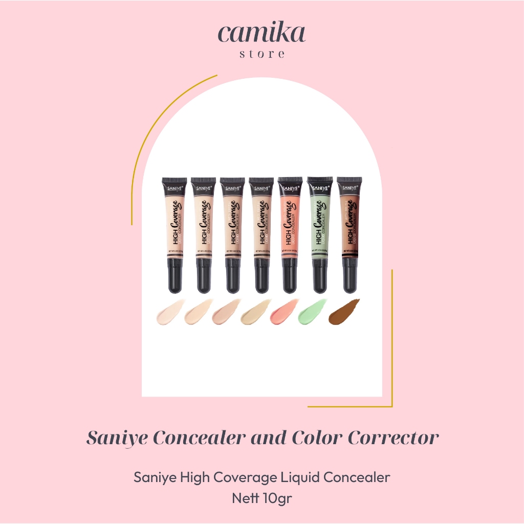 Jual CAMIKA STORE - Saniye High Coverage Liquid Concealer and Color ...