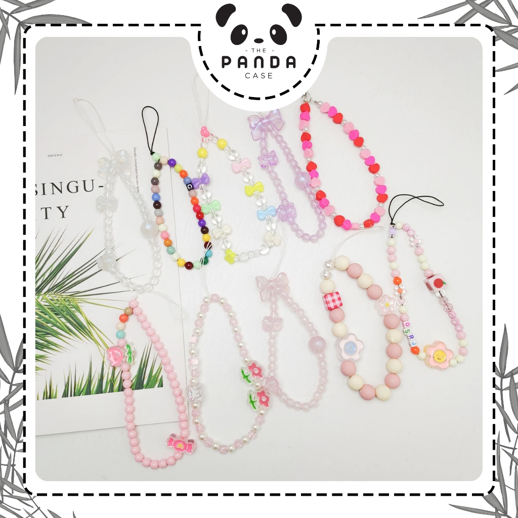 Jual [TPC] PHONE STRAP Portabel Ins Handmade Manik-Manik Kristal ...