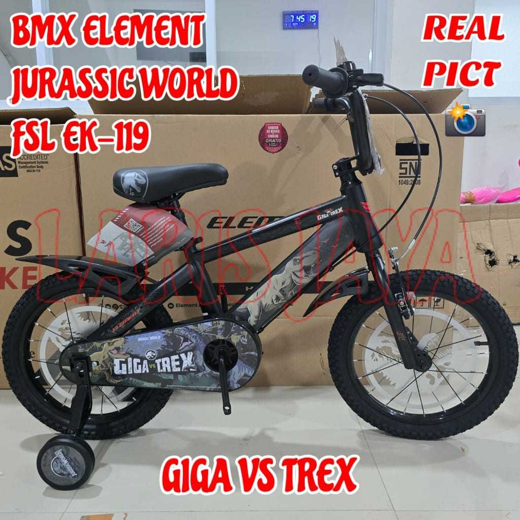 Jual KIDS BIKE ELEMENT JURASSIC WORLD EK 119 SEPEDA ANAK BMX 16 INCH ELEMENT JURASSIC WORLD GIGA ...
