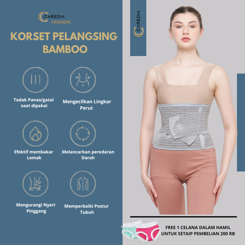 Jual CAREDIA - Korset Pelangsing Pospartum Bamboo Anti Bakteri | Corset ...