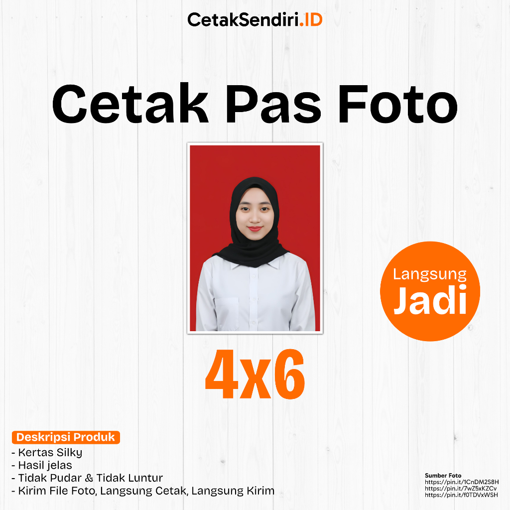 Jual Cetak Pas Foto 4X6 / Cetak Foto / Cetak Pas Foto Langsung Jadi ...