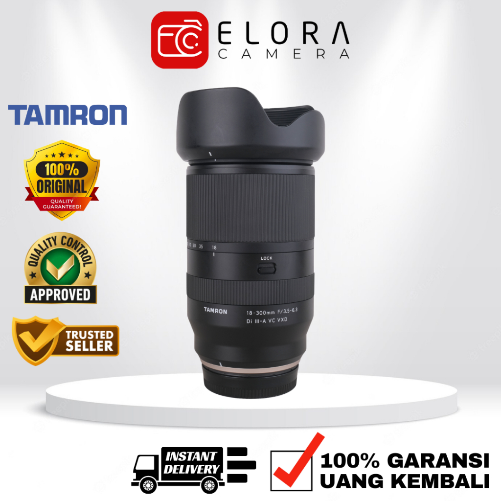 Jual Tamron 18-300mm F3.5-6.3 Di III-A VC VXD For Fujifilm / Lensa Tamron 18-300 mm F 3.5-6.3 Di ...