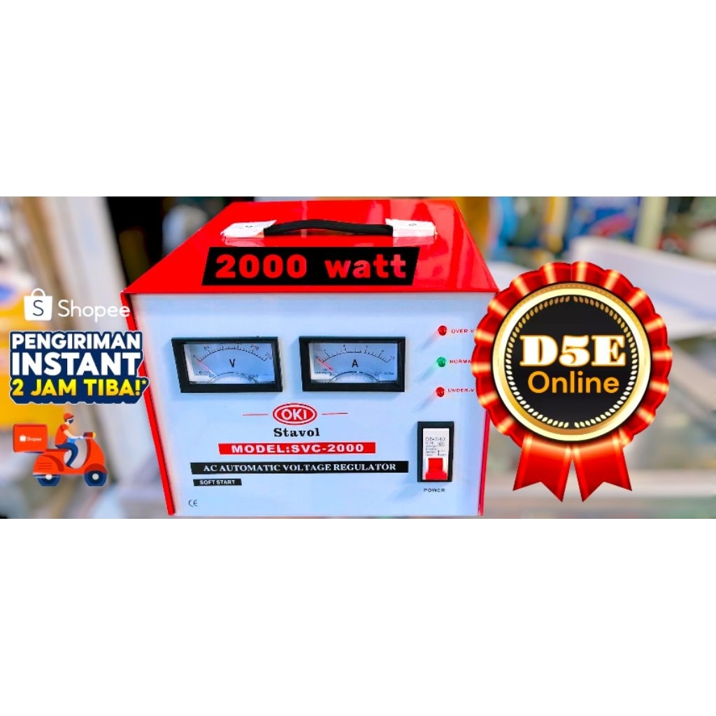 Jual stavol stabilizer oki 2000 watt (baru) | Shopee Indonesia