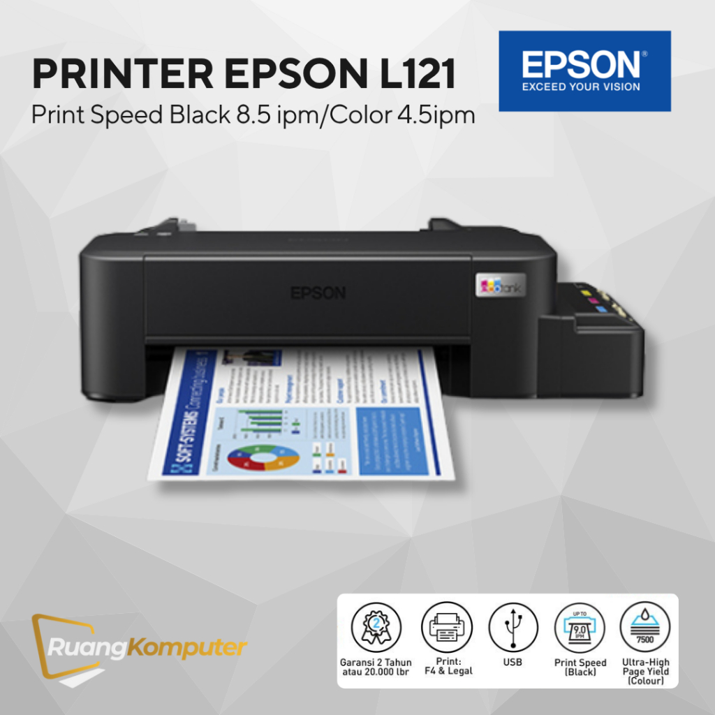Jual EPSON L121 ECOTANK PRINTER ORIGINAL | Shopee Indonesia