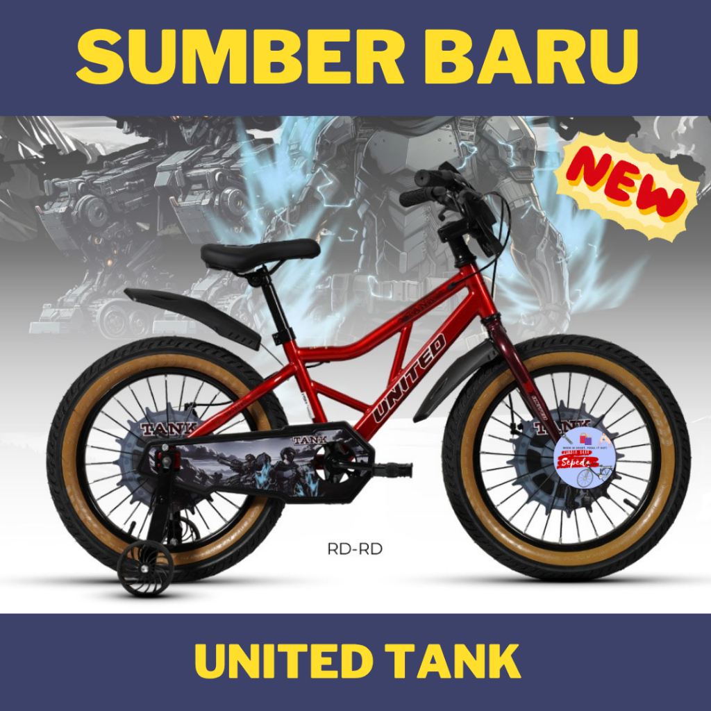 Jual SEPEDA ANAK BMX UNITED TANK 12, 16 DAN 18 INCH NEW BAN JUMBO ...