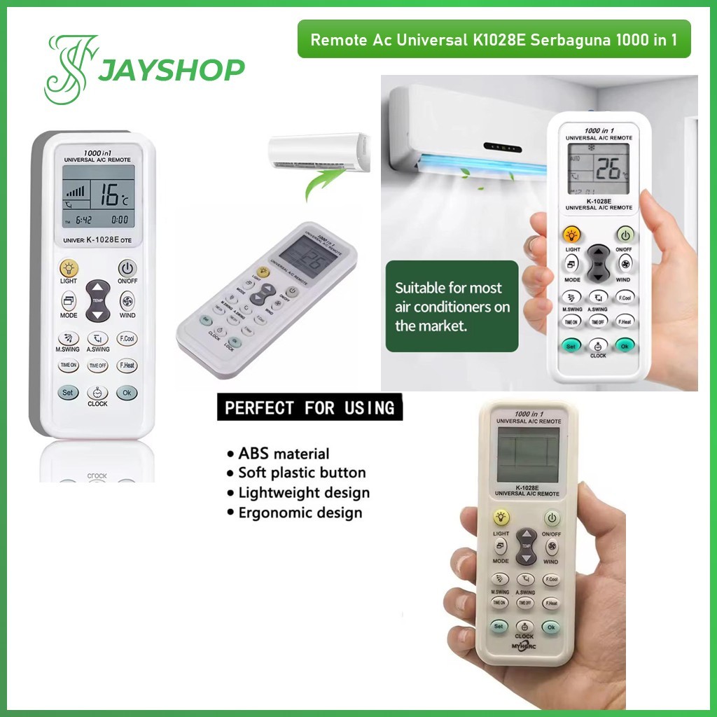 Jual Remote AC Universal 1000 in 1 K1028E Remot Ac Multi Untuk Semua ...