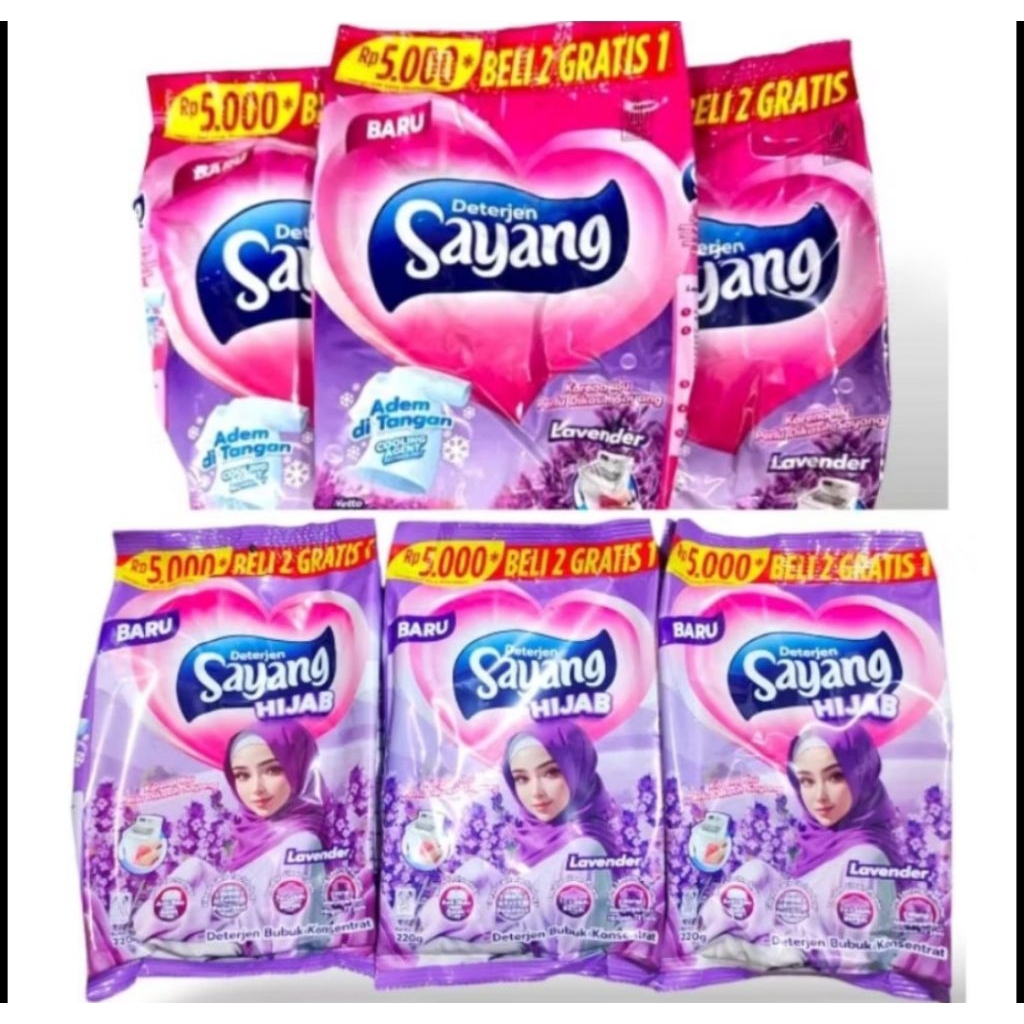 Jual Paket 1 Dus Isi 36 Sabun Deterjen Sayang 220 gr | Shopee Indonesia