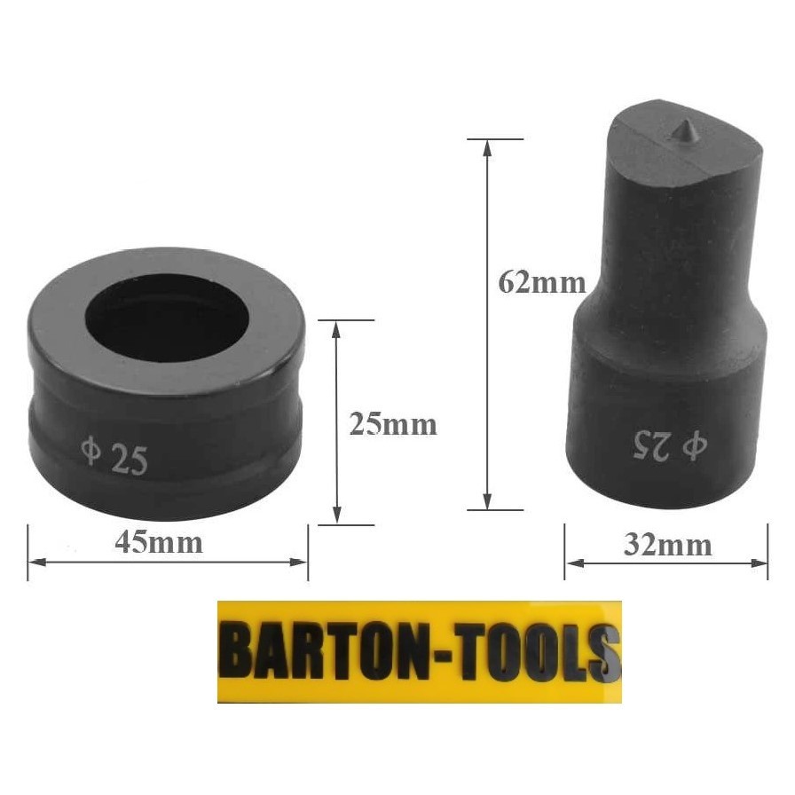 Jual Mata Punching Dies 8-30mm CH-80 BARTON Punch Hydraulic Busbar CH80 ...