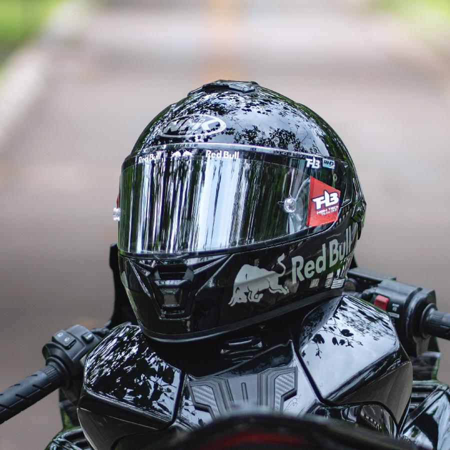Jual NHK HELM MARK 1 BLACK GLOSSY DOUBLE VISOR STIKER BULL SILVER ...