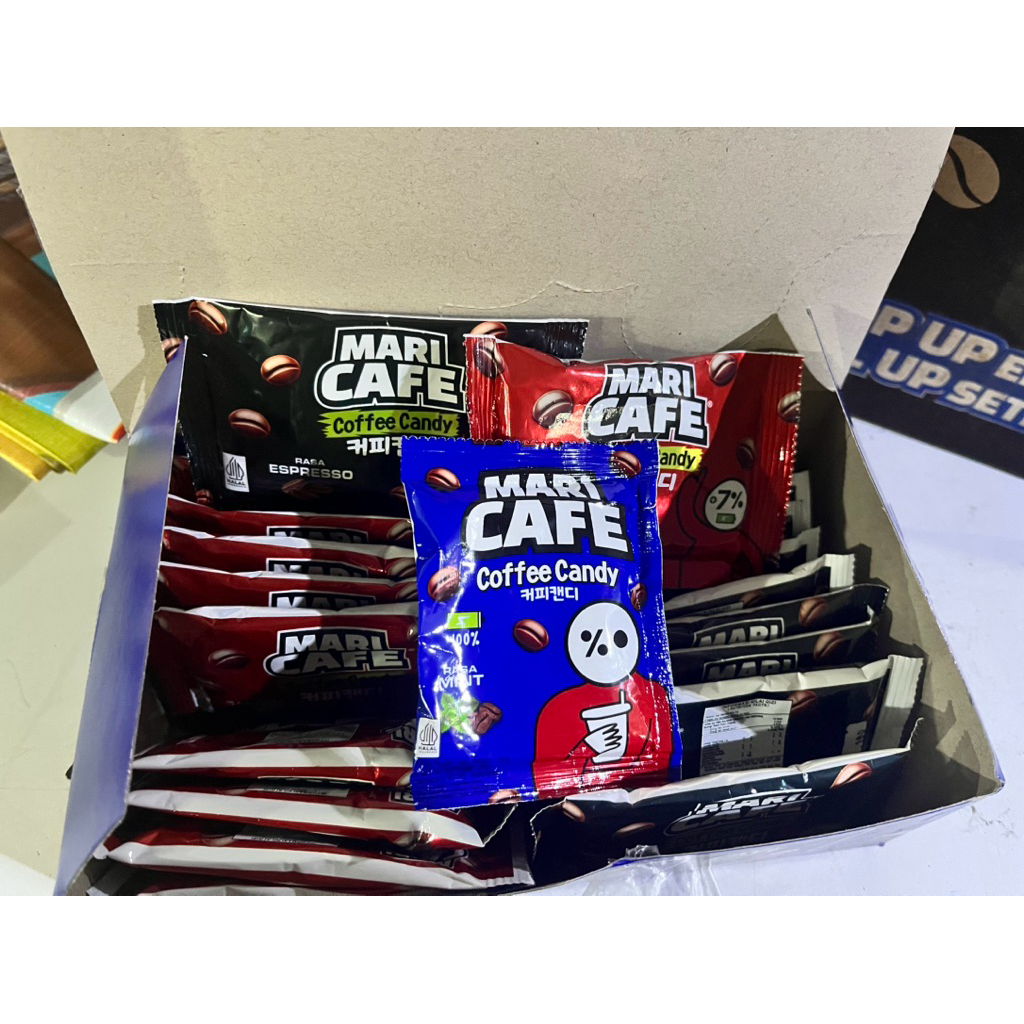 Jual TERMURAH‼️ MARI CAFE COFFEE CANDY ISI 24 | Shopee Indonesia