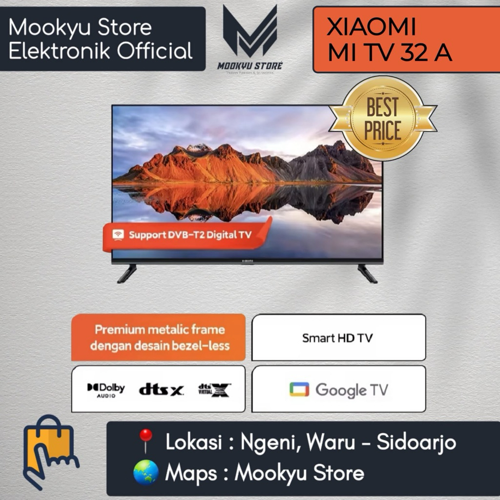 Jual XIAOMI MI TV 32 A GOOGLE SMART TV 32 inch | Mi TV A 32 Bezeless ...