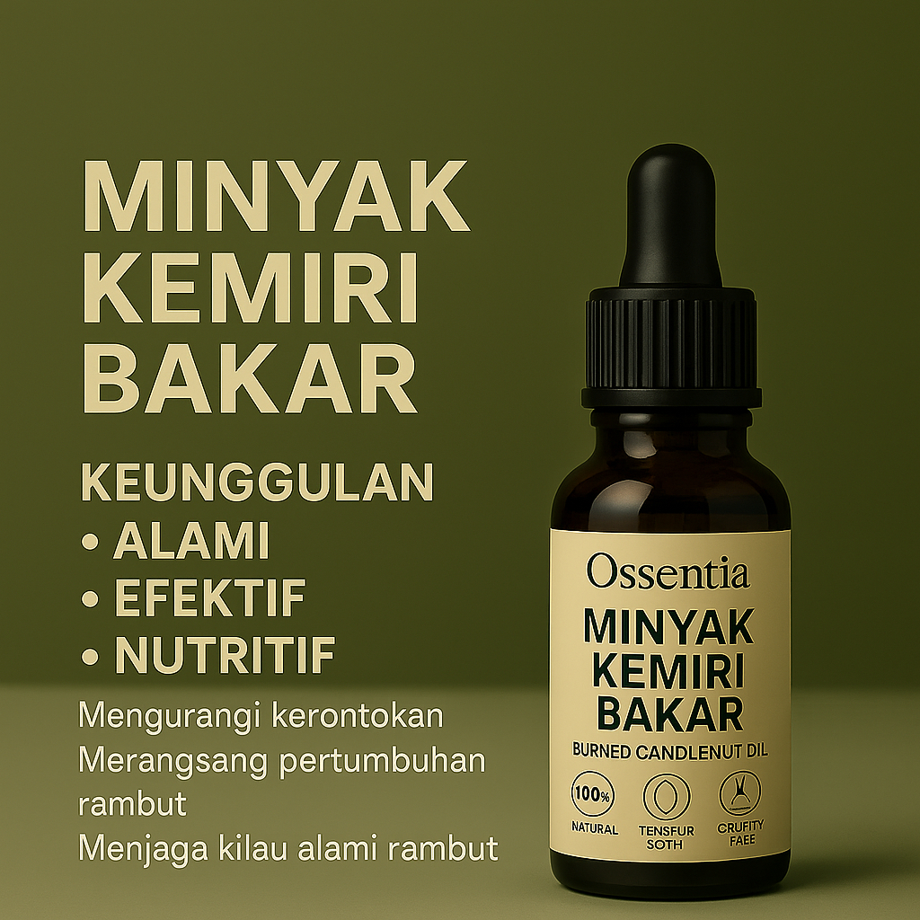 Jual [Termurah] Ossentia Minyak Kemiri Bakar 30ml – Alami, Untuk Rambut ...