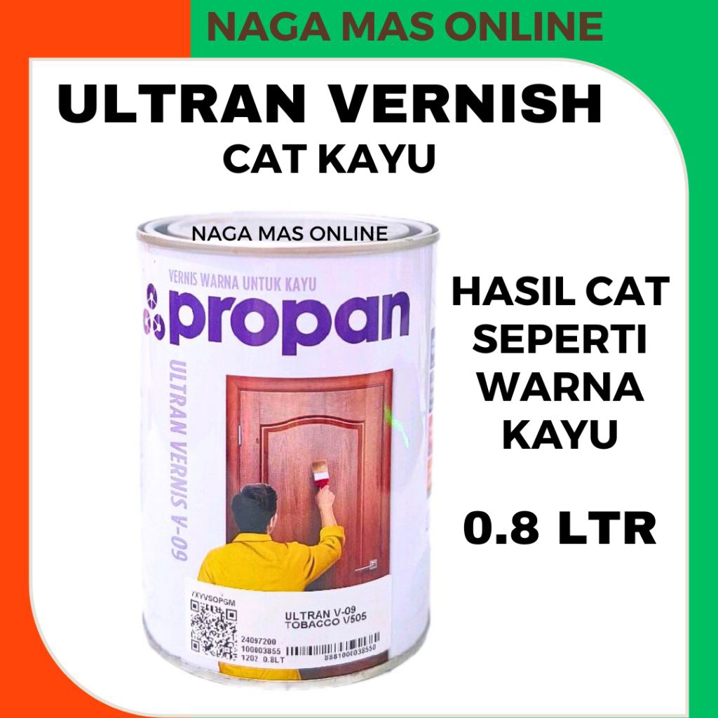 Jual CAT KAYU ULTRAN VERNIS 0.8 LTR PROPAN / CAT VERNIS UNTUK KAYU ...