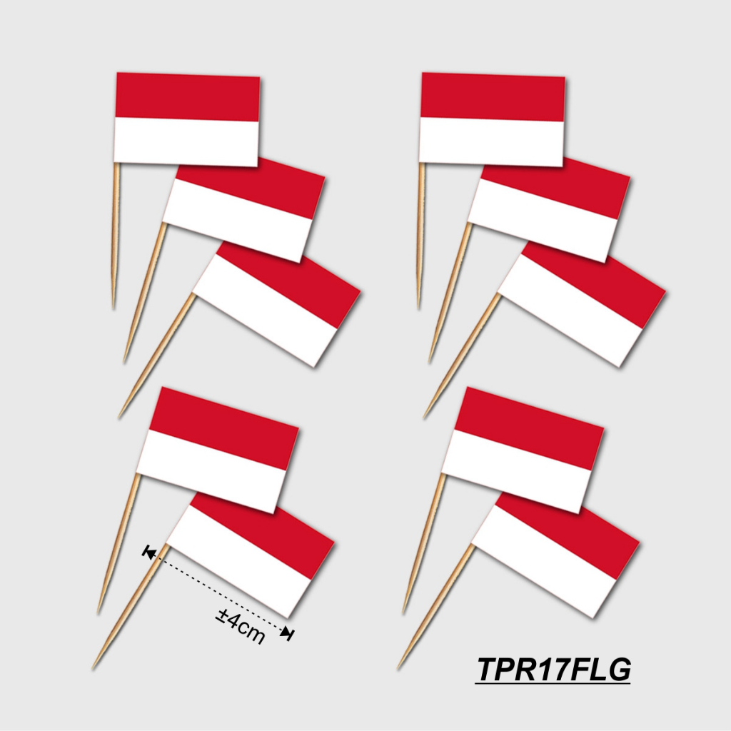 Jual Toper makanan dekorasi hiasan bendera merah putih burung garuda ...
