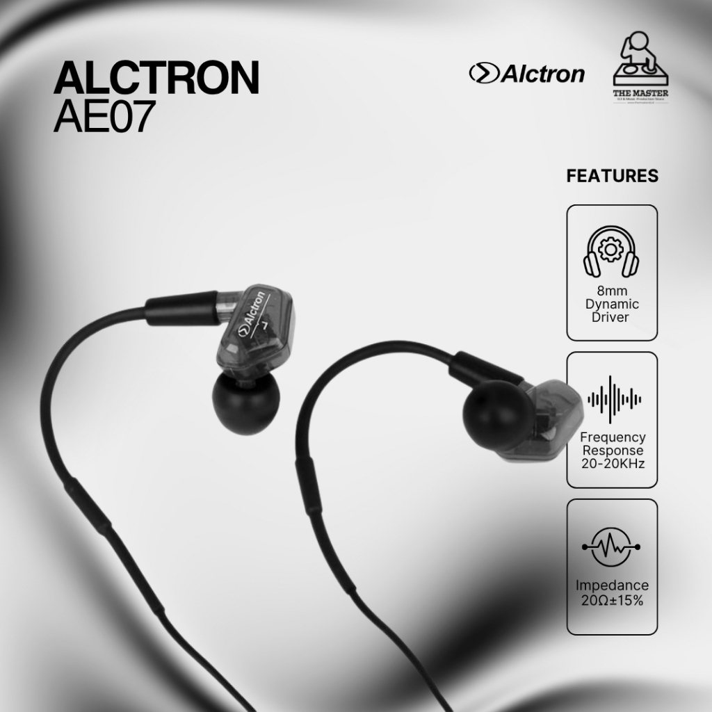 Jual Alctron AE07 Black Single MicroDriver In Ear Monitor IEM Earphone ...