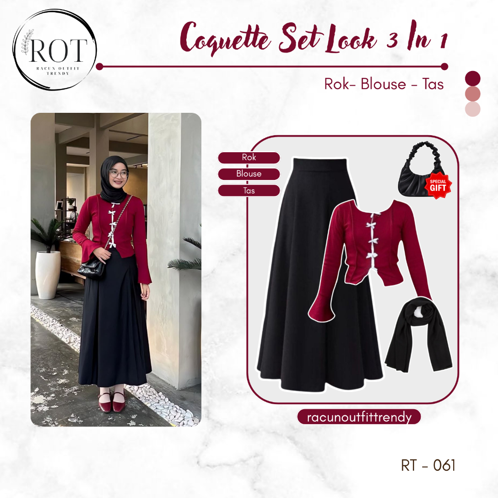 Jual Outfit Andalan OOTD Stylish Set Outfit Elegan Satu Set Stylish ...