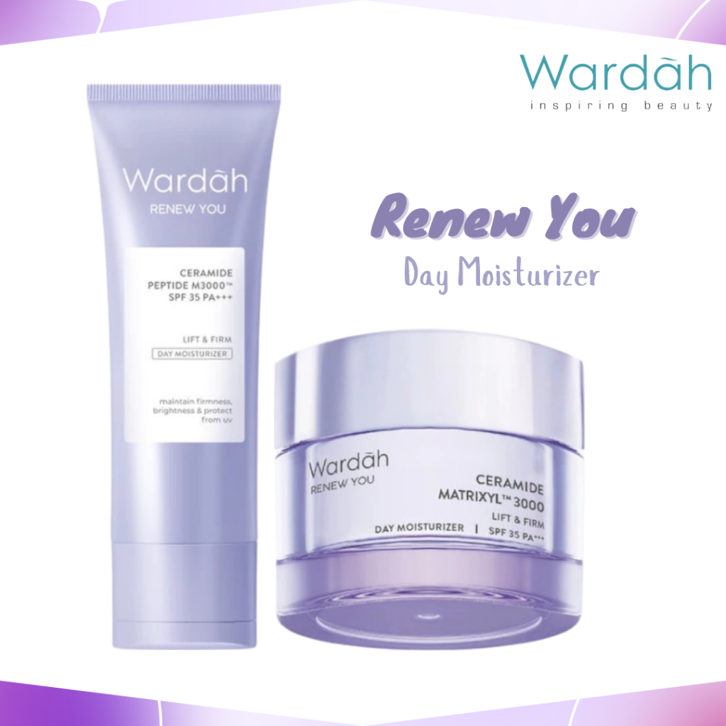 Jual Wardah Renew You Ceramide Matrixyl SPF 35 PA+++ Day Moisturizer ...