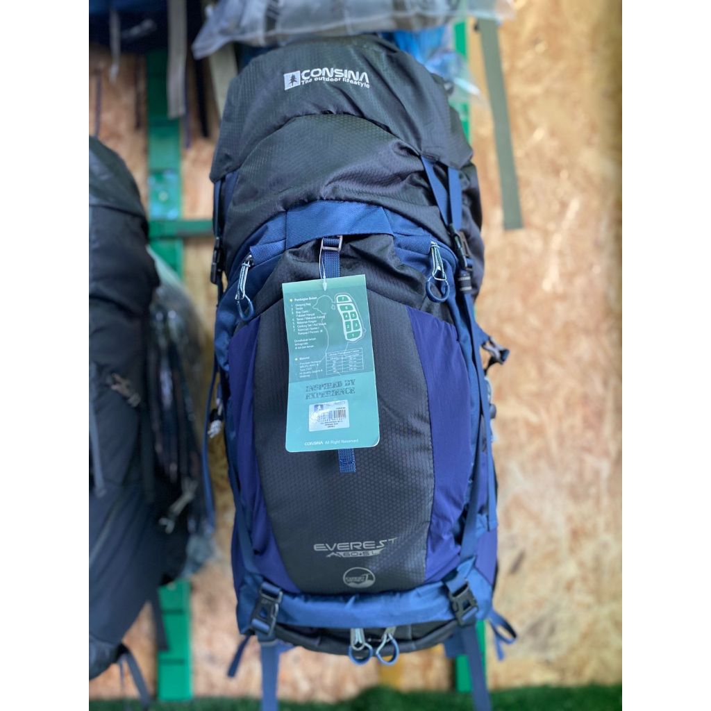 Jual CONSINA EVEREST 60+5L UPGRADE 2025 RANSEL GUNUNG GEN 3 | Shopee ...