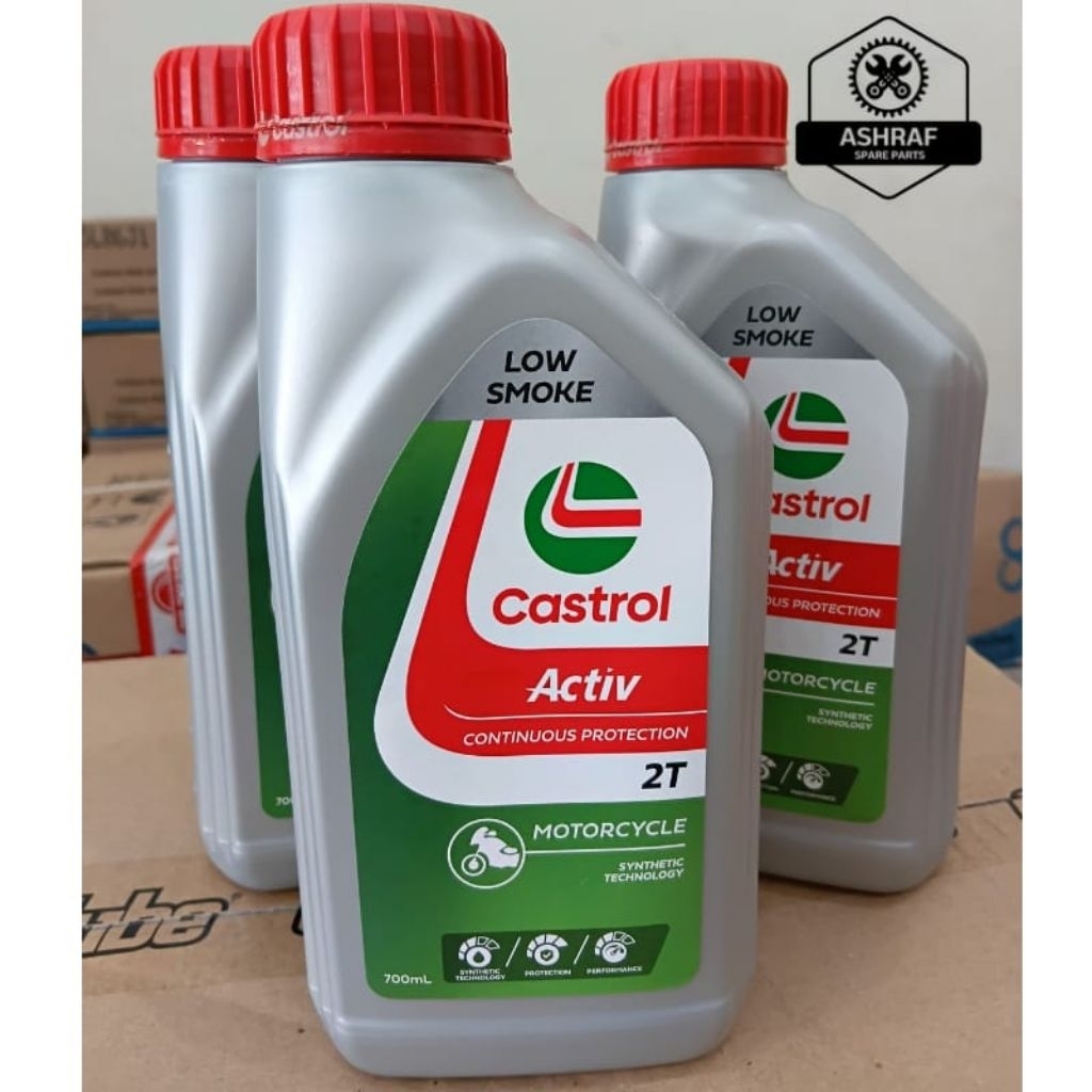 Jual Oli Samping Oli 2 Tak Castrol Activ Low Smoke 700 ML Original ...