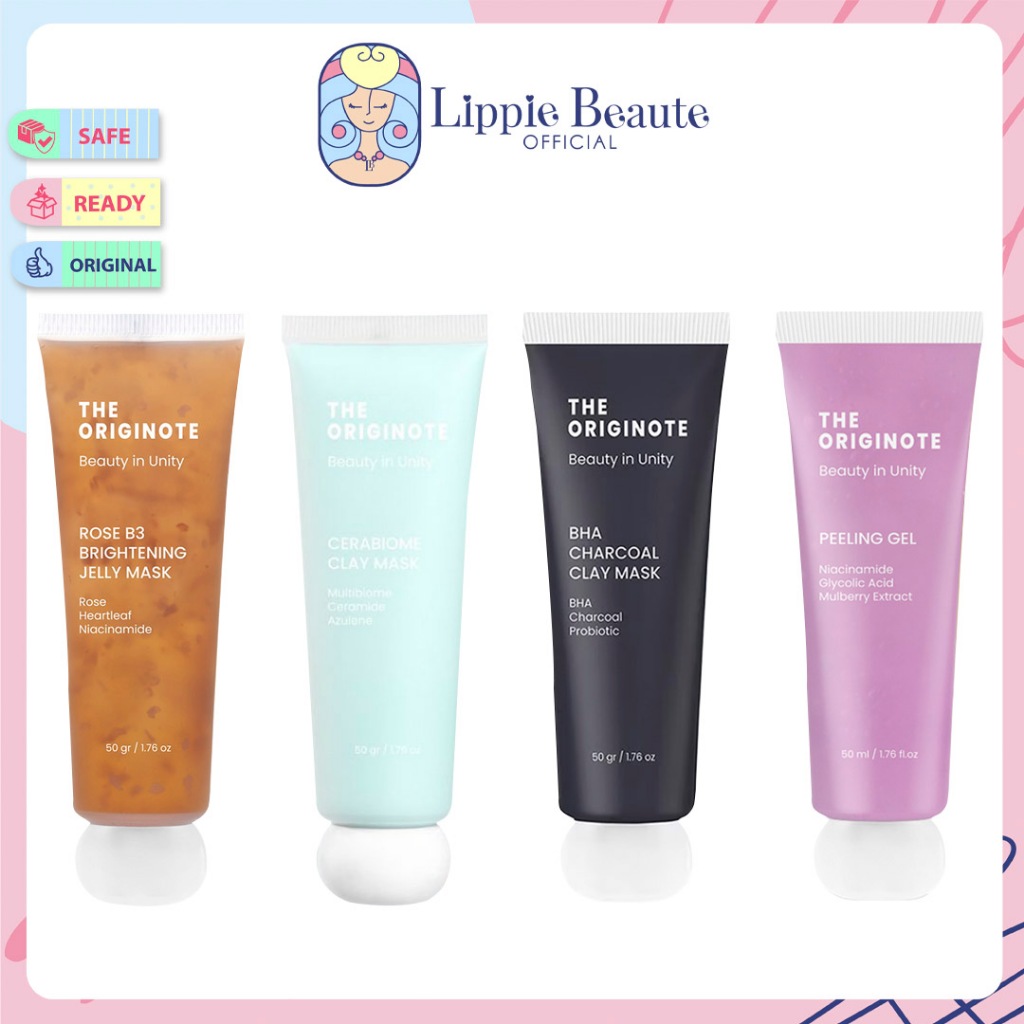 Jual THE ORIGINOTE - Cerabiome Clay Mask || Rose B3 Brightening Jelly ...