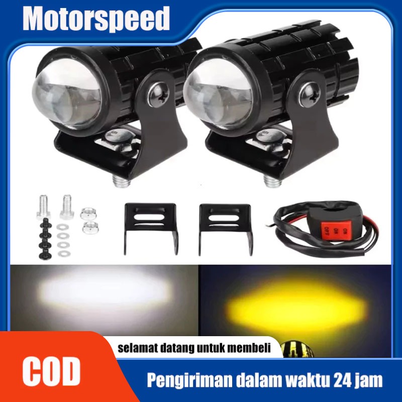 Jual MOTORSPEED Lampu Depan Sepeda Motor LED Lampu Lari Mini Universal ...
