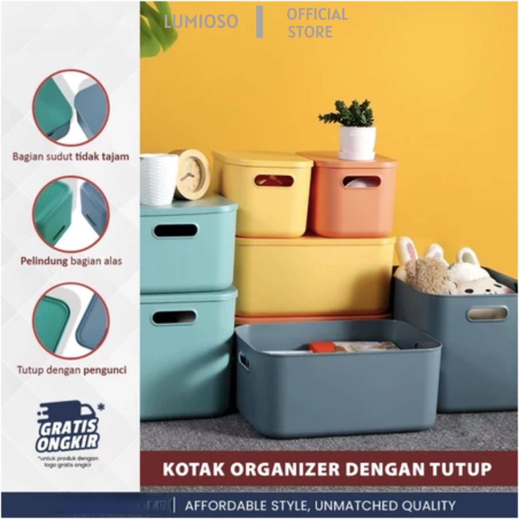 Jual Kotak Organizer Penyimpanan Storage Box Penyimpanan Serbaguna ...
