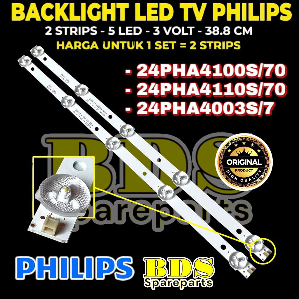 Jual BACKLIGHT TV LED PHILIPS 24 INC 24PHA4100S/70 24PHA4110S/70 ...