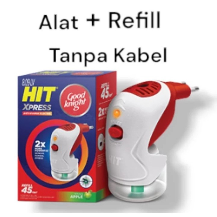 Jual Hit Xpress Set Good Knight Alat + Refil Obat Anti Nyamuk Elektrik ...