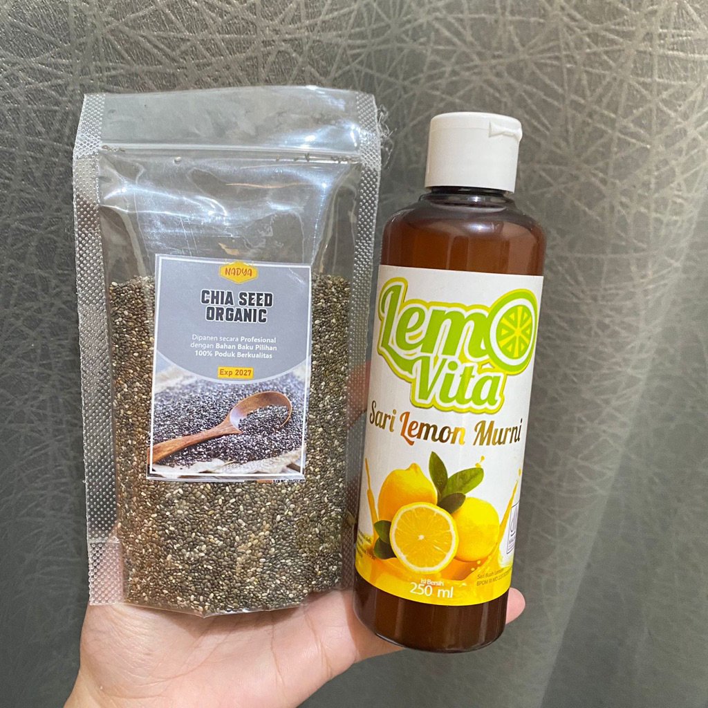 Jual LEMOVITA Paket Hemat 250ml+100gr chiaseed BPOM Lemovita Sari Lemon ...