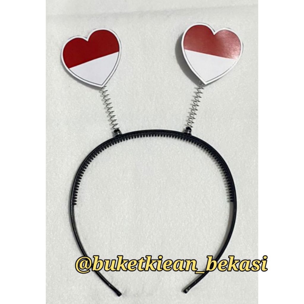 Jual bando HUT RI / bando Tuing Tuing merah putih/ bando bendera merah ...