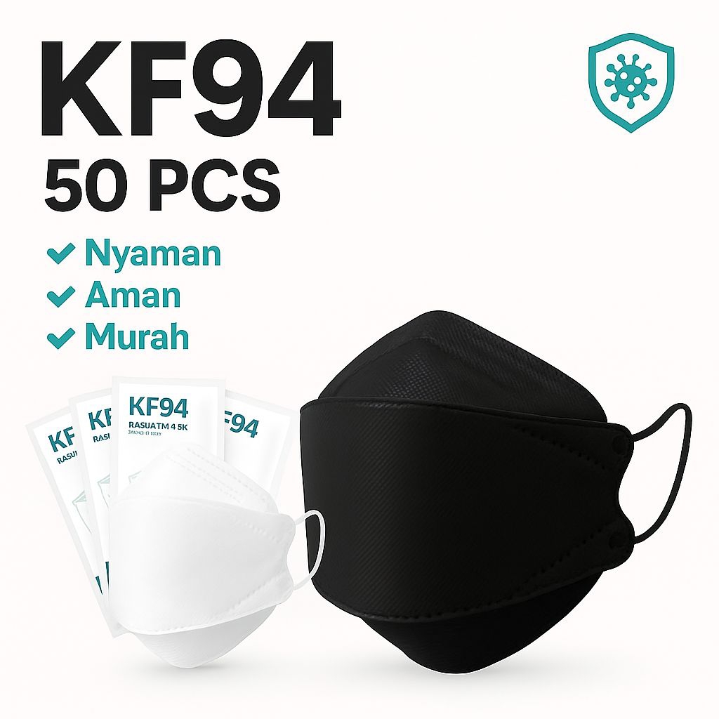 Jual Masker KF 94 isi 50pcs Tidak ada belahan dihidungnya | Shopee ...