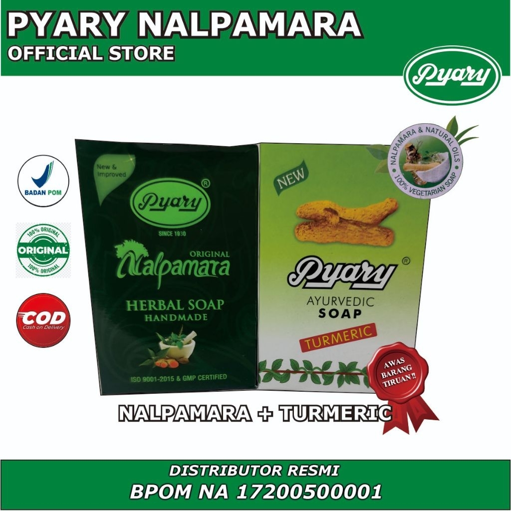 Jual BPOM RESMI Sabun Arab PYARY Turmeric dan Nalpamara Asli Original ...