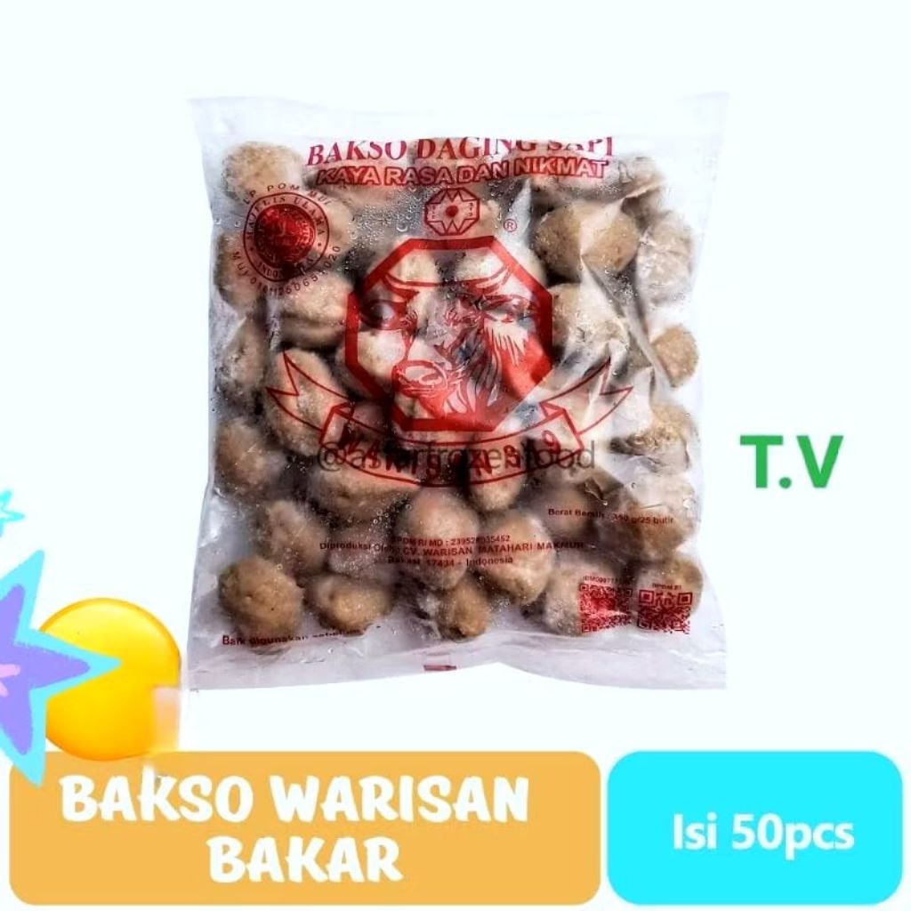 Jual Baso Warisan isi 50 Baso daging Baso Kuah Baso bakar | Shopee ...