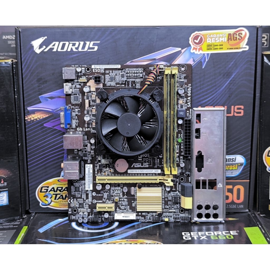 Jual PAKET Motherboard H81 Asus HDMI Processor Intel Core i3-4150 3,50GHz Socket LGA 1150 Memory ...