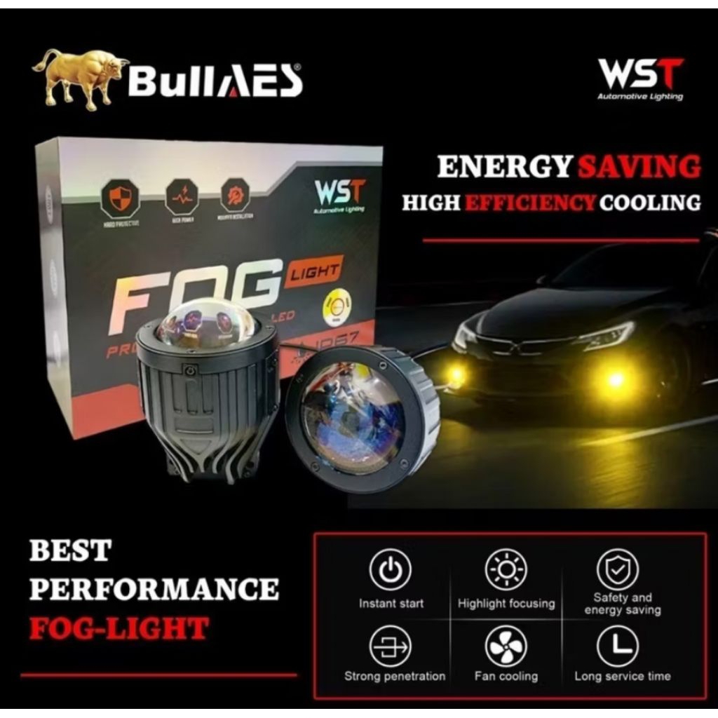Jual BilLED Foglamp WST 3" 3warna 38/45Watt | Shopee Indonesia