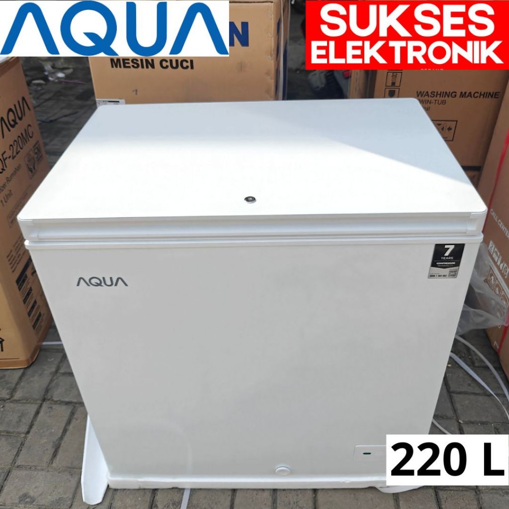 Jual FREEZER BOX AQUA 200 LITER 200 L AQF-220GC CHEST KOTAK PEMBEKU ...