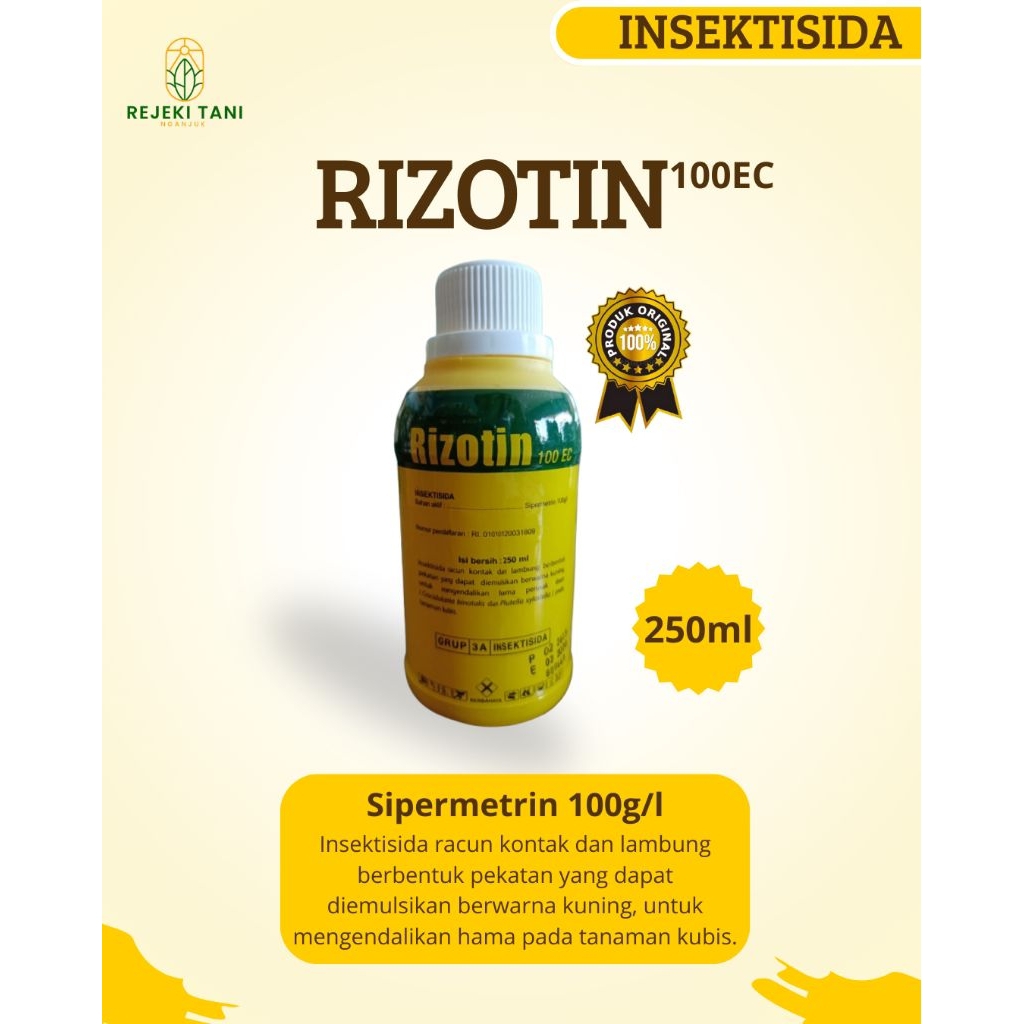 Jual RIZOTIN 100EC-250ml|Insektisida Ulat belalang|Insektisida obat ...