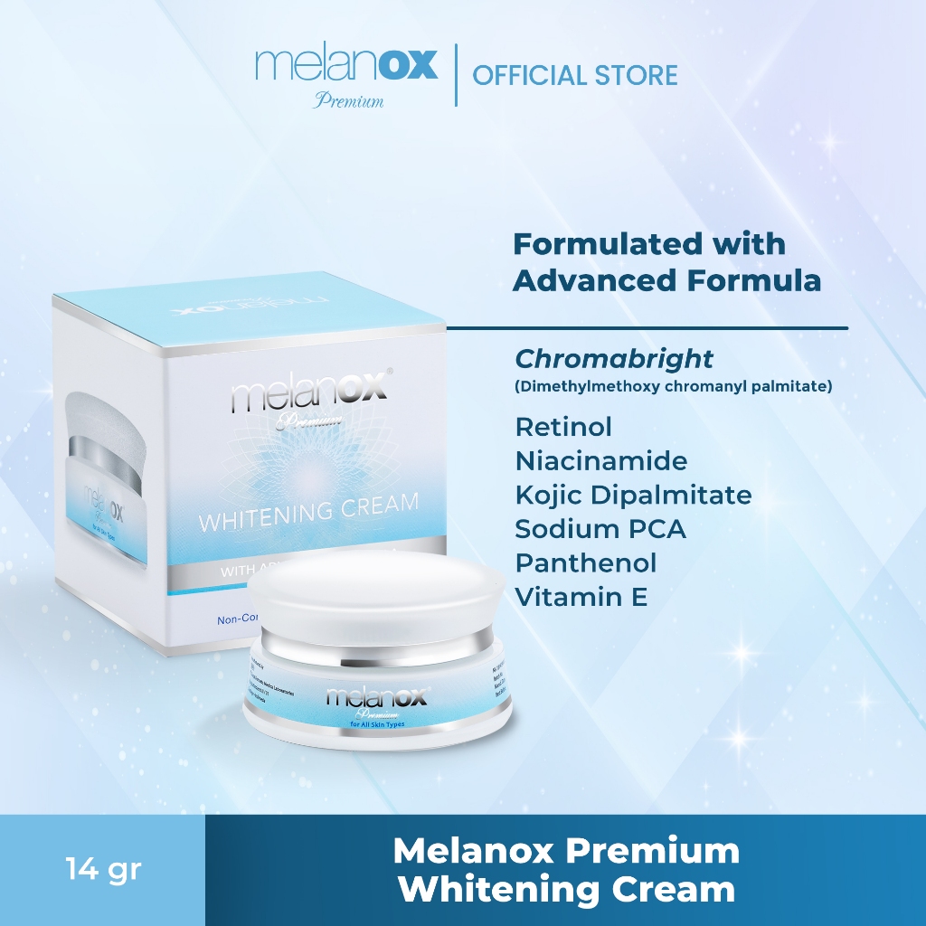 Jual Melanox Premium Whitening Cream 14gr Cream Pemutih Wajah ...