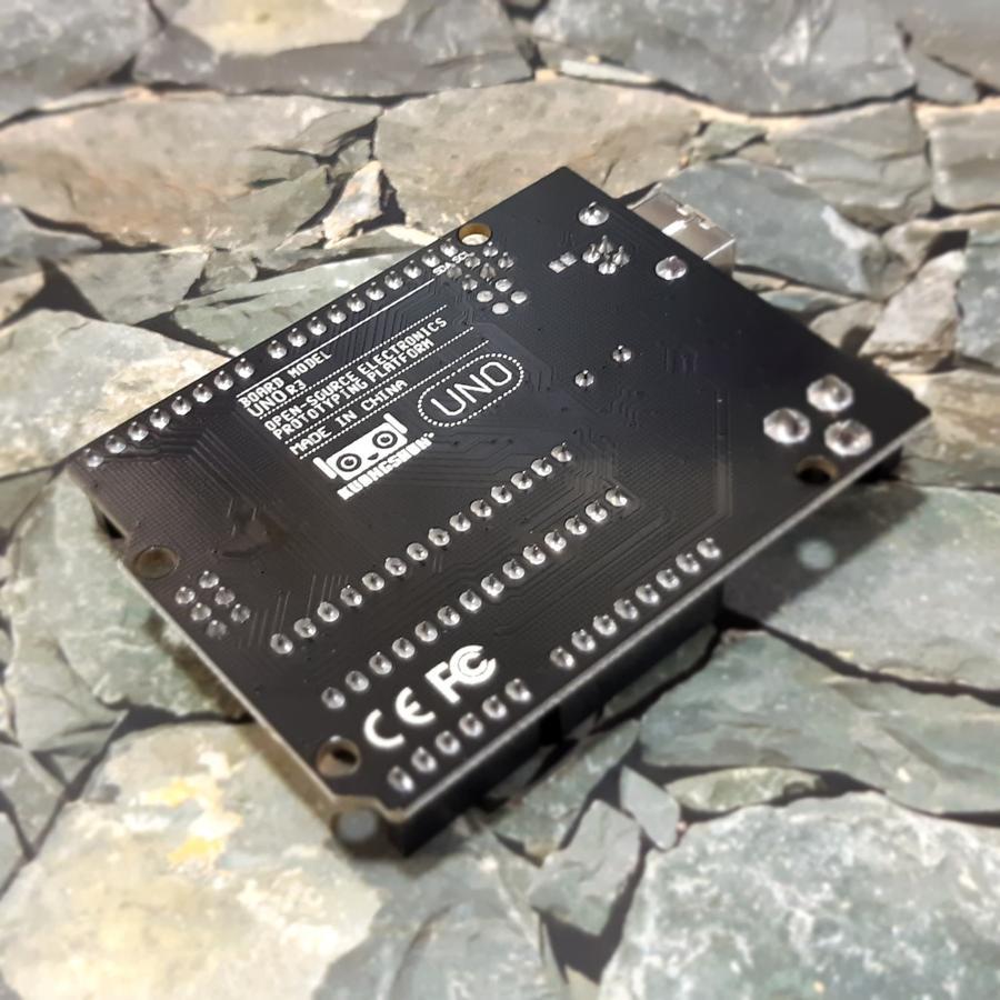 Jual Arduino Uno R3B Black Edition Atmega328P DIP mega16u2 Original ...