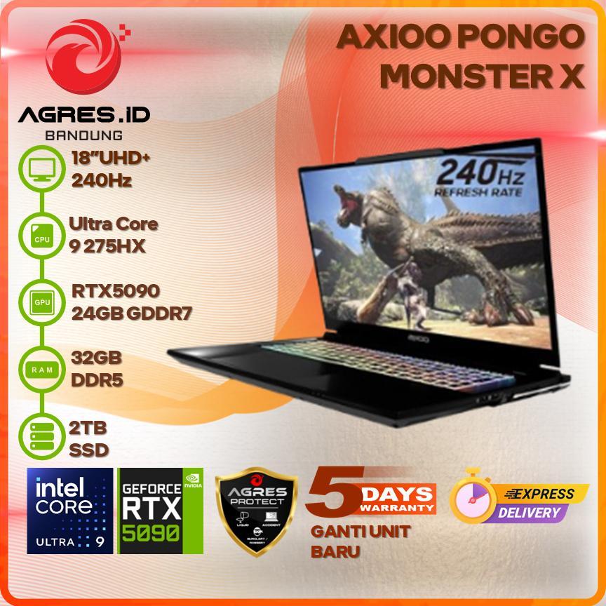 Jual AXIOO PONGO MONSTER X CORE ULTRA 9 275HX RTX5090 32GB 2TB 18" UHD+ ...