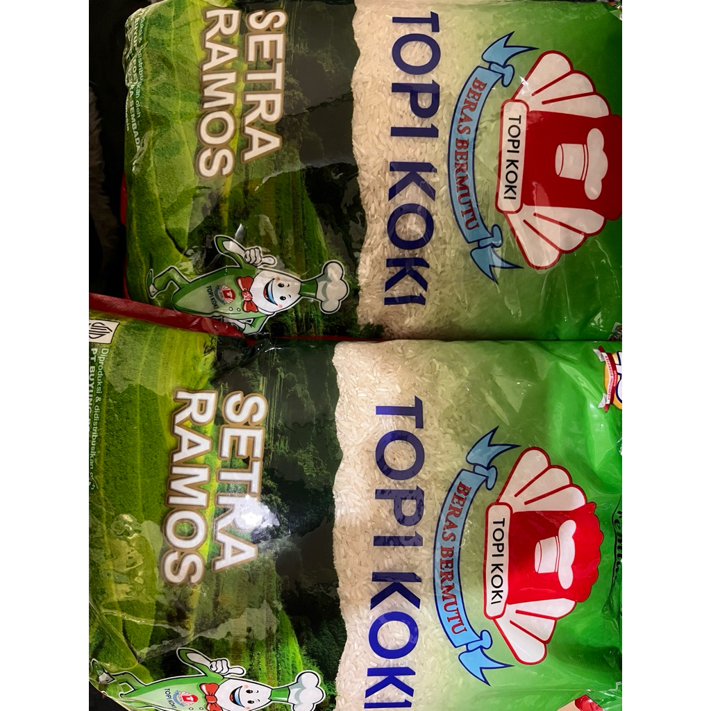 Jual Beras Topi Koki Setra Ramos 5kg | Shopee Indonesia