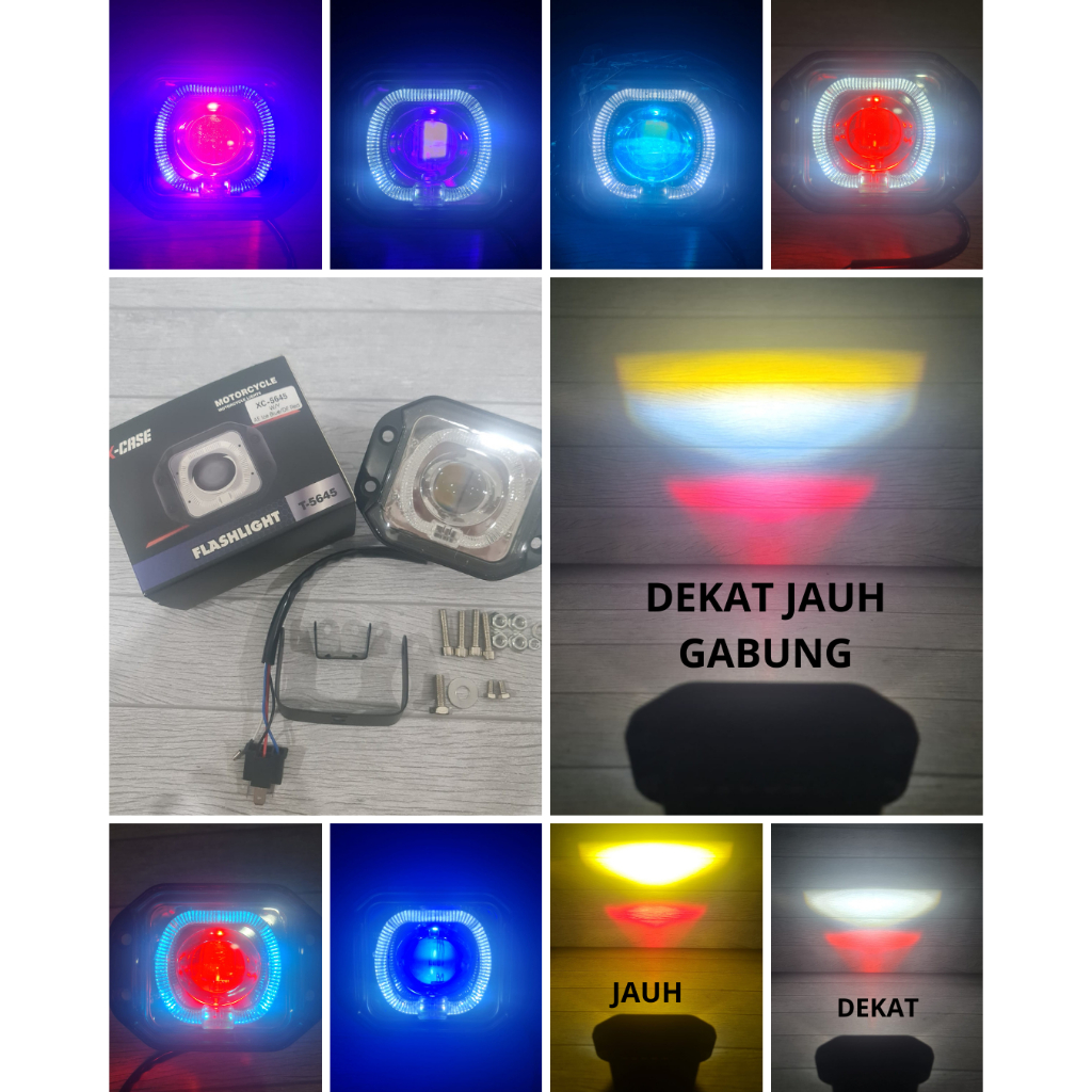 Jual LAMPU DEPAN TEMBAK BILED KLX CRF LED REFLEKTOR CRF 150 L KLX 150 ...