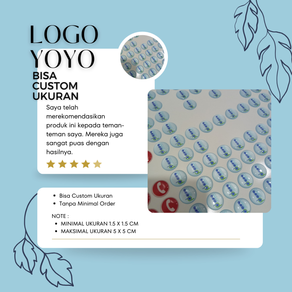 Jual PESANAN KHUSUS LOGO YOYO UKURAN CUSTOM (TANPA MINIMAL ORDER ...